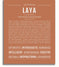 Laya Personalized Name Meaning Art Prints – Name Stories