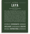 Laya | Name Art Print – Name Stories