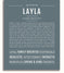 Layla Personalized Name Meaning Art Prints – Name Stories