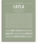 Layla | Name Art Print – Name Stories