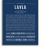 Layla | Name Art Print – Name Stories