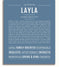 Layla Personalized Name Meaning Art Prints – Name Stories