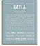 Layla Personalized Name Meaning Art Prints – Name Stories
