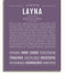 Layna | Name Art Print – Name Stories