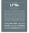 Layna | Name Art Print – Name Stories