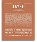 Layne (male) | Name Art Print – Name Stories