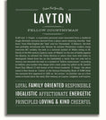 Layton | Name Art Print – Name Stories