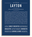 Layton | Name Art Print – Name Stories