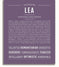Lea | Name Art Print – Name Stories