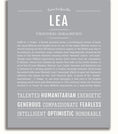 Lea | Name Art Print – Name Stories