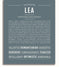 Lea | Name Art Print – Name Stories