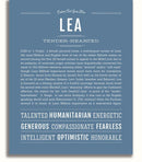 Lea | Name Art Print – Name Stories