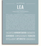 Lea | Name Art Print – Name Stories