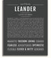 Leander | Name Art Print – Name Stories