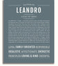 Leandro | Name Art Print – Name Stories