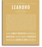 Leandro | Name Art Print – Name Stories