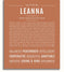 Leanna | Name Art Print - Personalized Custom Gifts – Name Stories