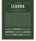 Leanna | Name Art Print - Personalized Custom Gifts – Name Stories