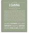 Leanna | Name Art Print - Personalized Custom Gifts – Name Stories