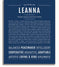 Leanna | Name Art Print – Name Stories