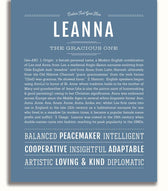Leanna | Name Art Print – Name Stories