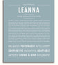 Leanna | Name Art Print – Name Stories