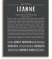 Leanne | Name Art Print – Name Stories