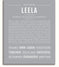 Leela Personalized Name Meaning Art Prints – Name Stories