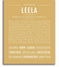 Leela Personalized Name Meaning Art Prints – Name Stories
