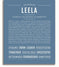 Leela Personalized Name Meaning Art Prints – Name Stories