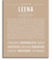 Leena Personalized Name Meaning Art Prints – Name Stories