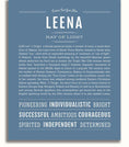 Leena | Name Art Print – Name Stories