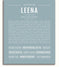 Leena | Name Art Print – Name Stories