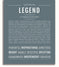 Legend | Name Art Print – Name Stories