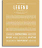 Legend | Name Art Print – Name Stories
