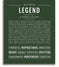Legend | Name Art Print – Name Stories