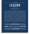 Legend | Name Art Print – Name Stories