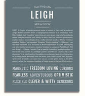 Leigh | Name Art Print – Name Stories