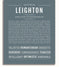 Leighton (female) | Name Art Print – Name Stories