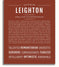 Leighton Personalized Name Meaning Art Prints – Name Stories