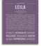Leila | Name Art Print – Name Stories
