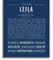 Leila | Name Art Print – Name Stories