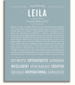 Leila Personalized Name Meaning Art Prints – Name Stories