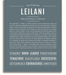 Leilani Personalized Name Meaning Art Prints – Name Stories