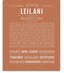 Leilani Personalized Name Meaning Art Prints – Name Stories