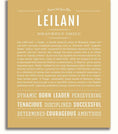 Leilani | Name Art Print – Name Stories