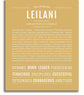 Leilani | Name Art Print – Name Stories