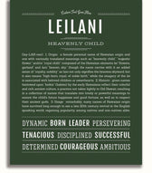 Leilani | Name Art Print – Name Stories