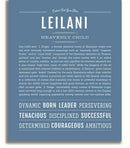 Leilani | Name Art Print – Name Stories