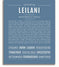 Leilani | Name Art Print – Name Stories